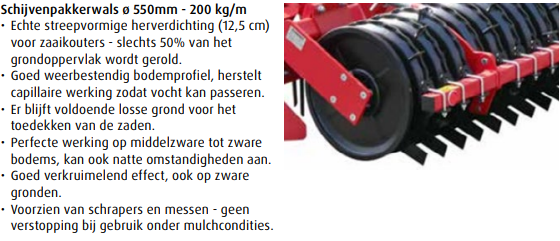 Kverneland schijvenpackerwals --- VERKOCHT | Deroo landbouwmachines